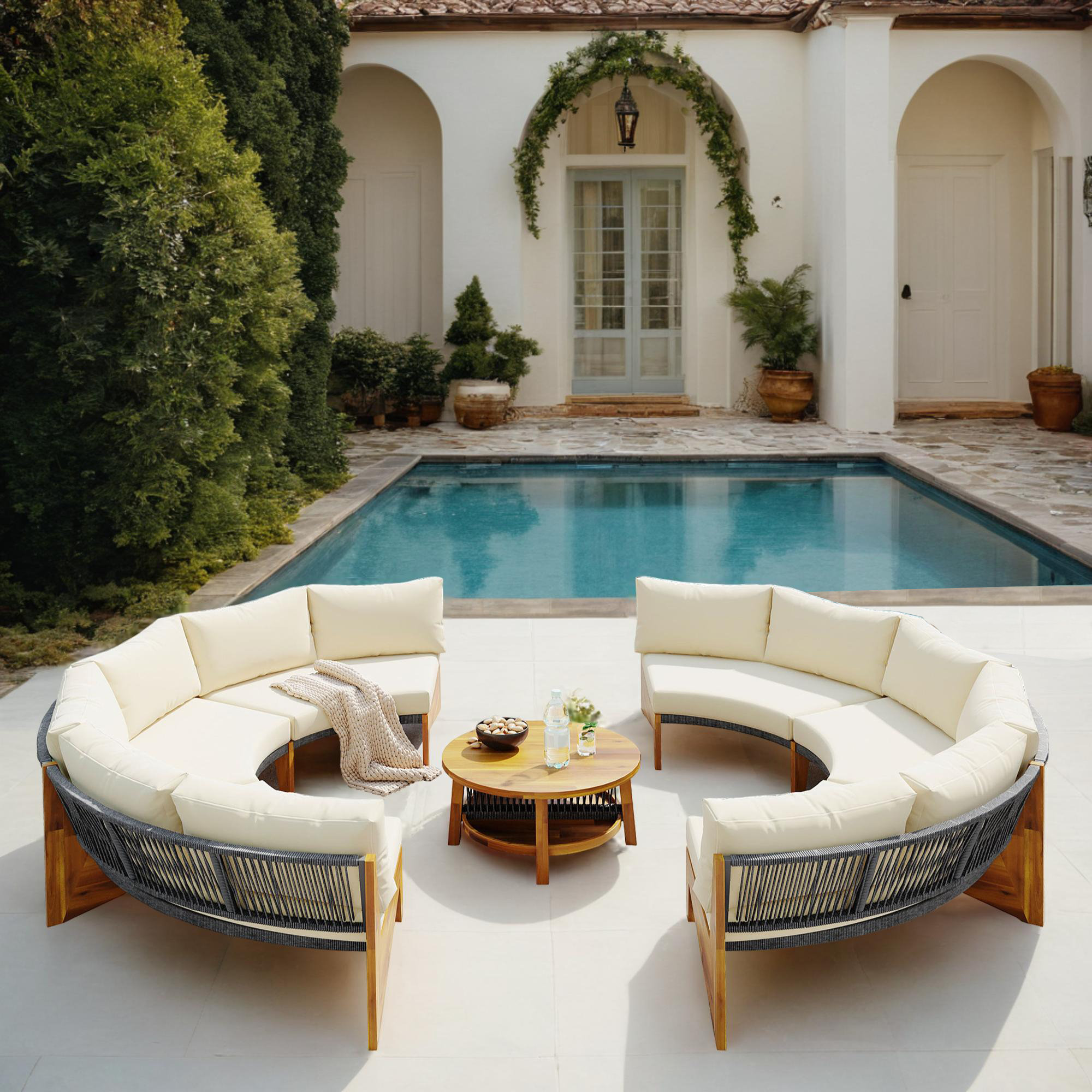 Ivy Bronx 6 - Person Outdoor Seating Group with Cushions | Wayfair