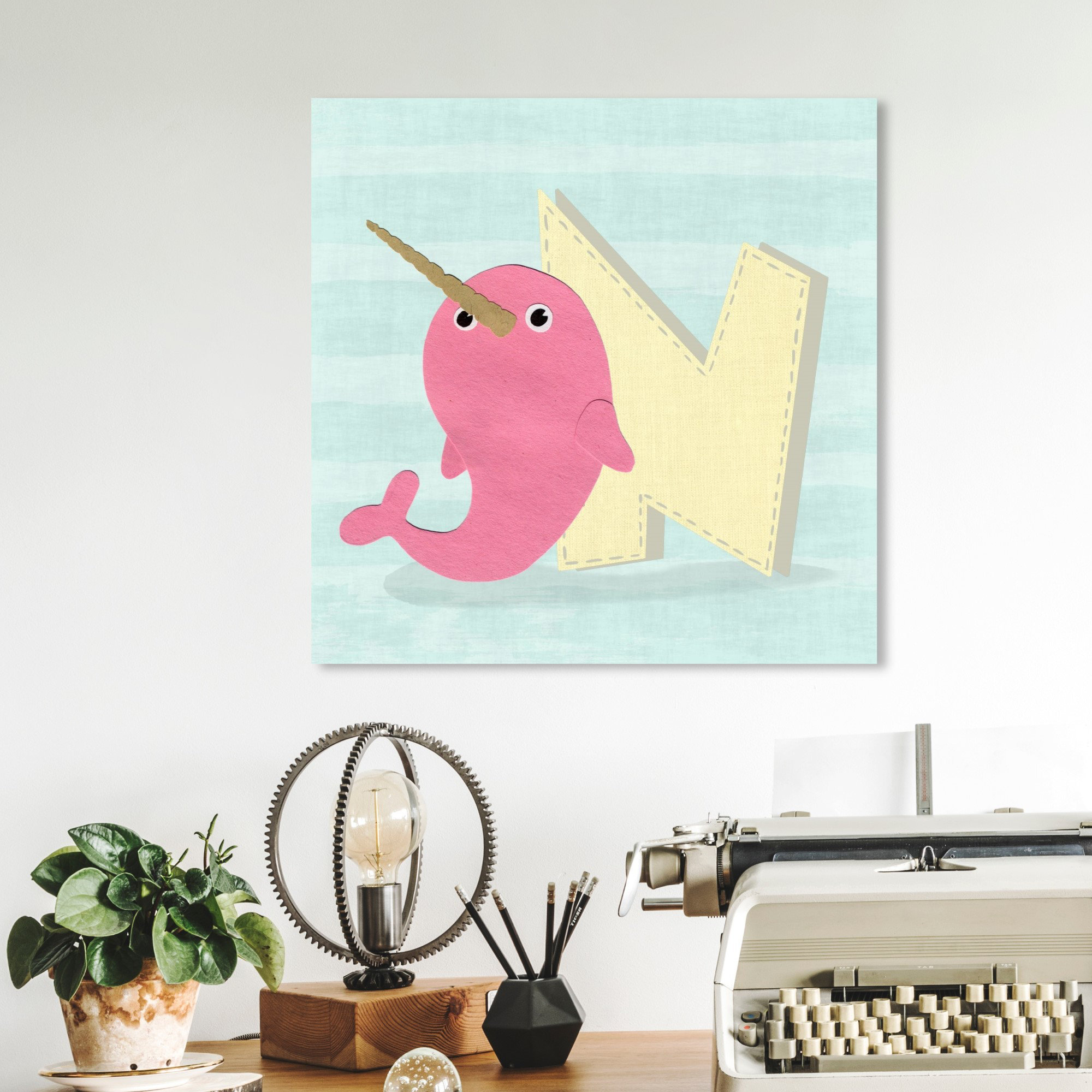 Isabelle & Max™ Elkins Letter N Canvas Art - Wayfair Canada