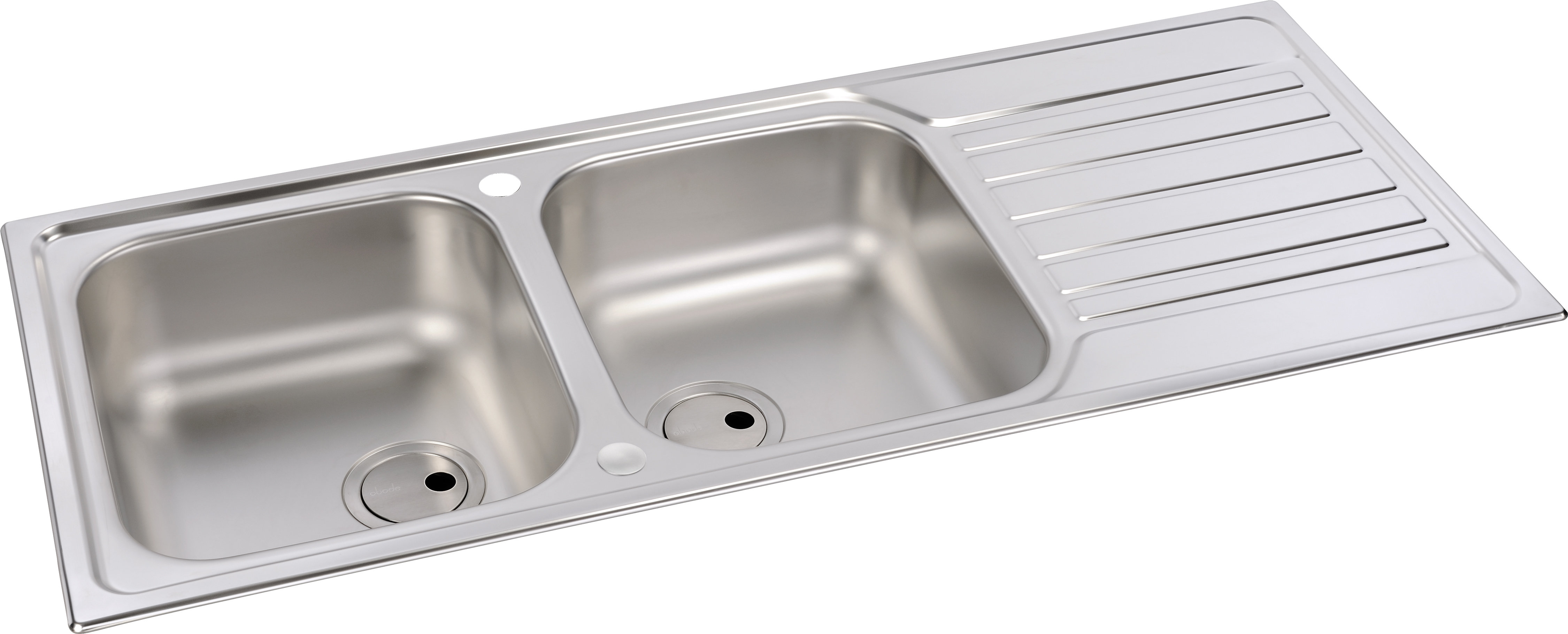 Abode Designs Connekt Double Bowls Inset Kitchen Sink | Wayfair.co.uk