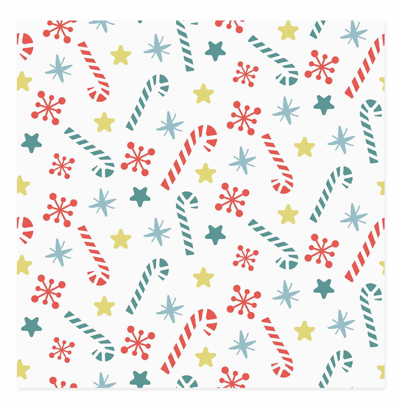 The Holiday Aisle® Holiday Christmas Candy Cane Pattern I Modern ...