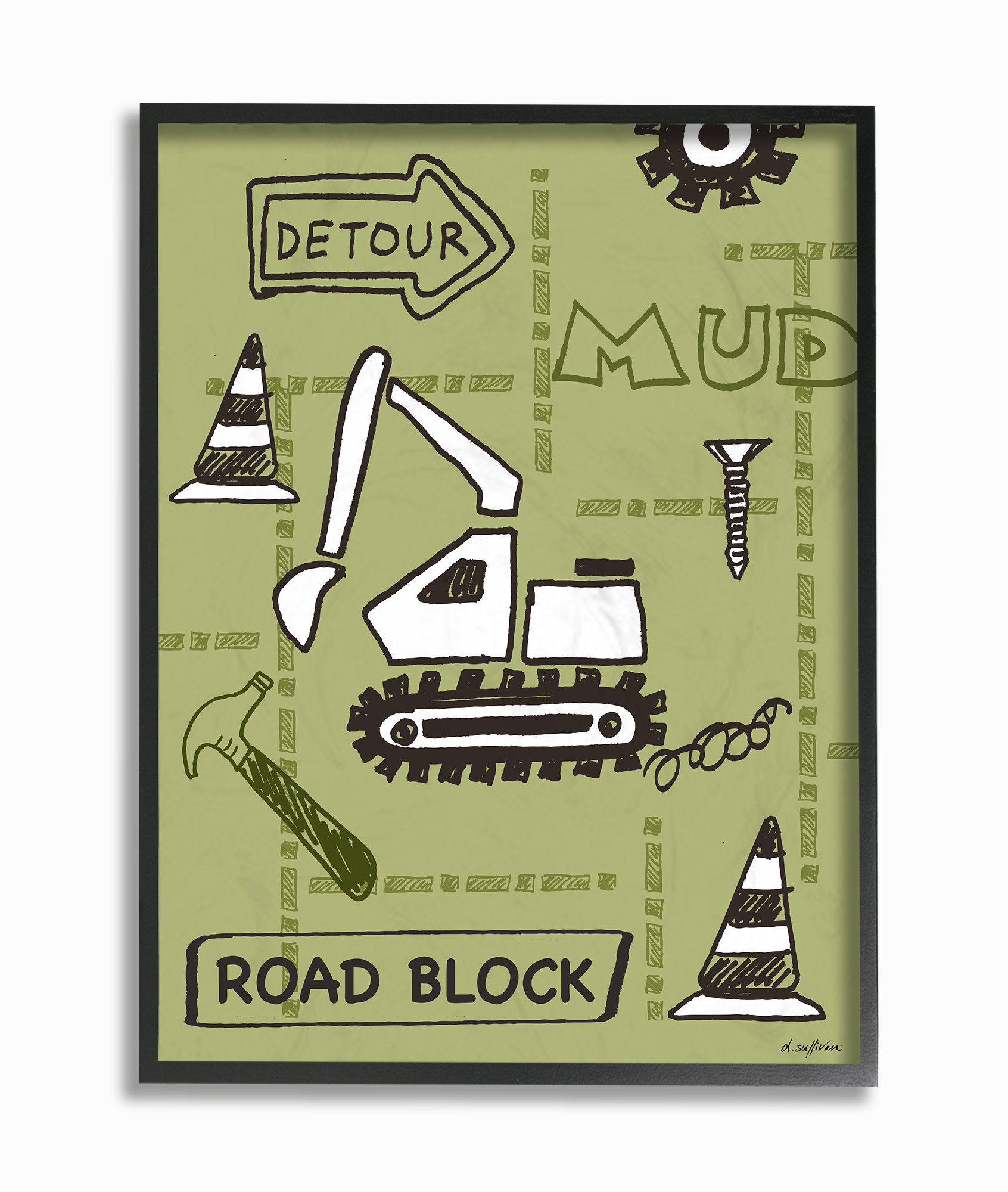 Isabelle & Max™ Tanner Detour Bulldozer Road Block Construction Zone ...