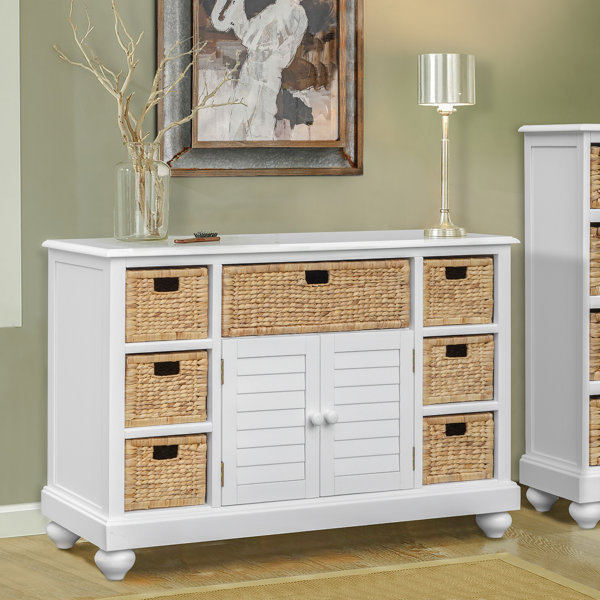 Rosecliff Heights Bahamas Barrera Basket Drawer Cabinet | Wayfair