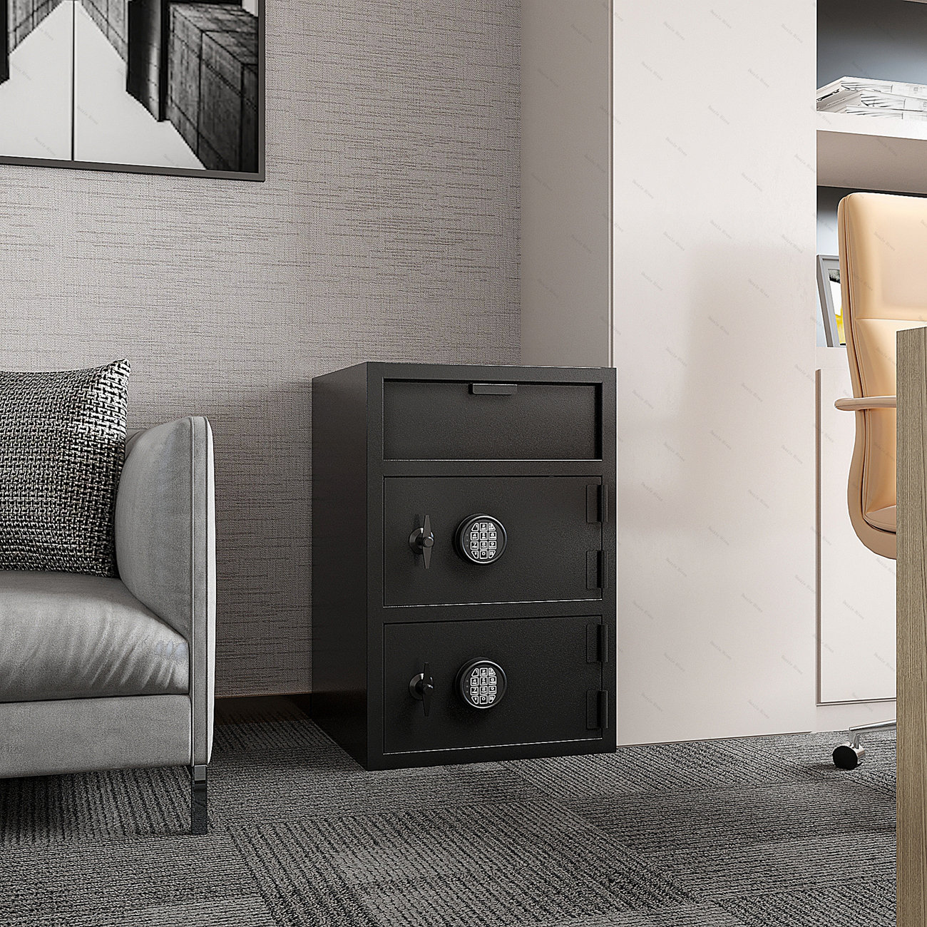 Dazzle Hives 762 Double-door tipping cabinet Digital Depository Safe ...