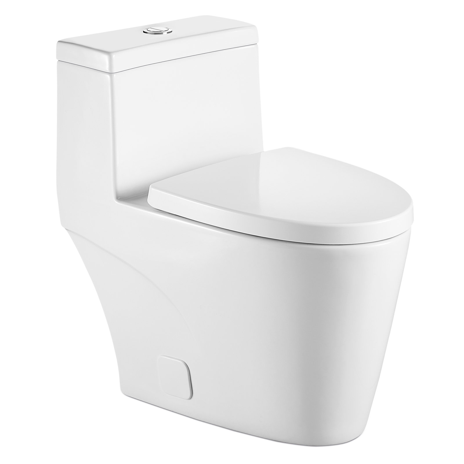Lofeyo Dual Flush Toilet Lofeyo Elongated 0.8/1.28 GPF One Piece Toilet ...