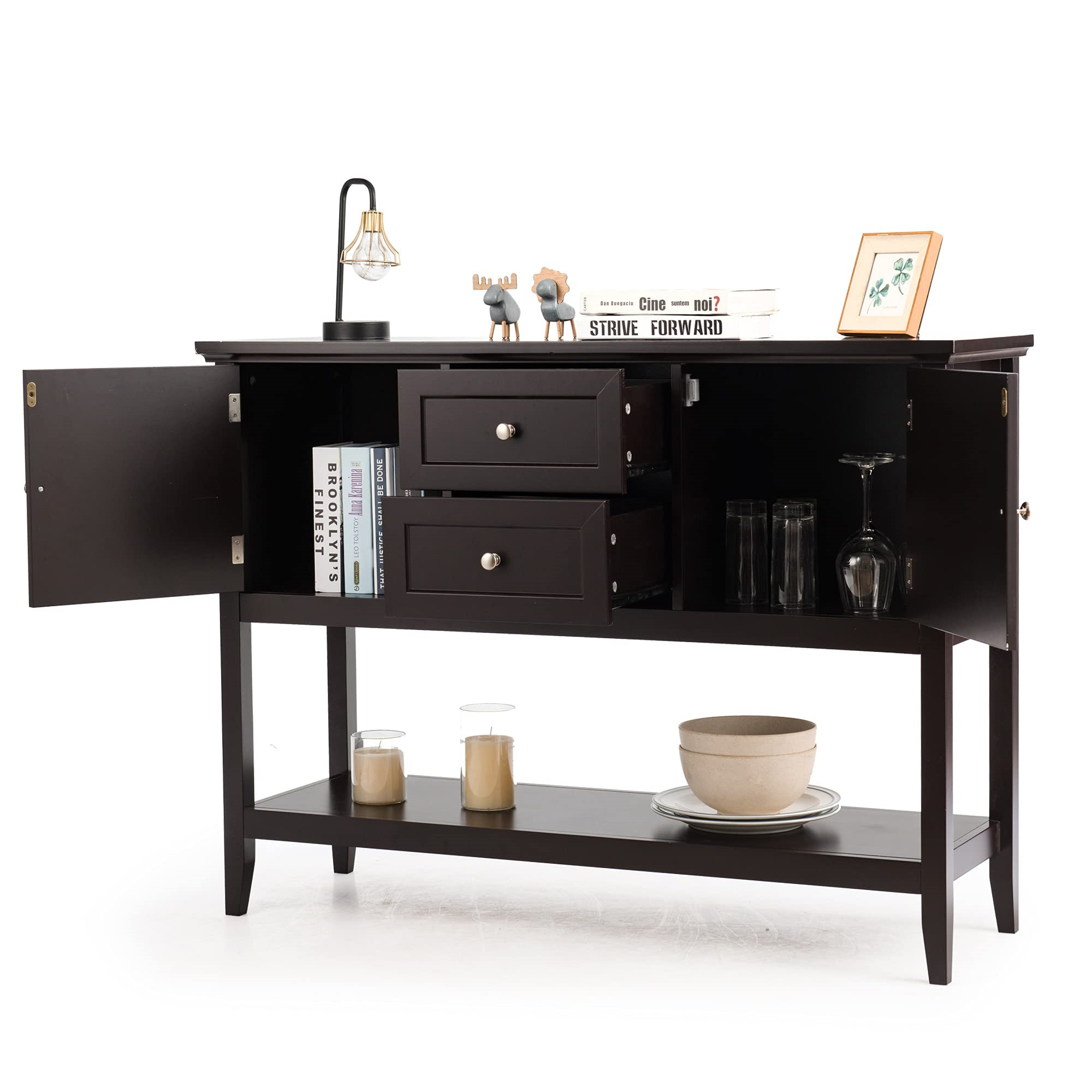 Red Barrel Studio® Multifunctional Console Table With Storage Space ...