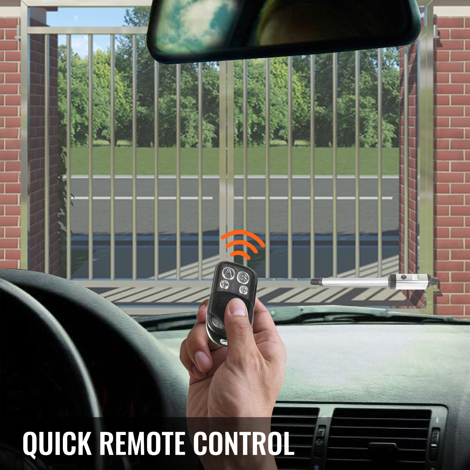 VEVOR Electric Gate Opener, Single Swing Gate Opener | Wayfair