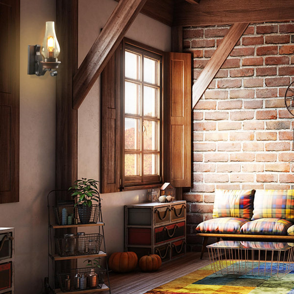Trent Austin Design® Rustic Wall Sconce Vintage Farmhouse Wall Light ...