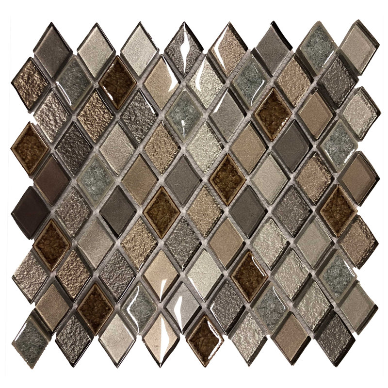 Mango Tile Glacier 11" x 12" Natural Stone Grid Mosaic Wall & Floor ...