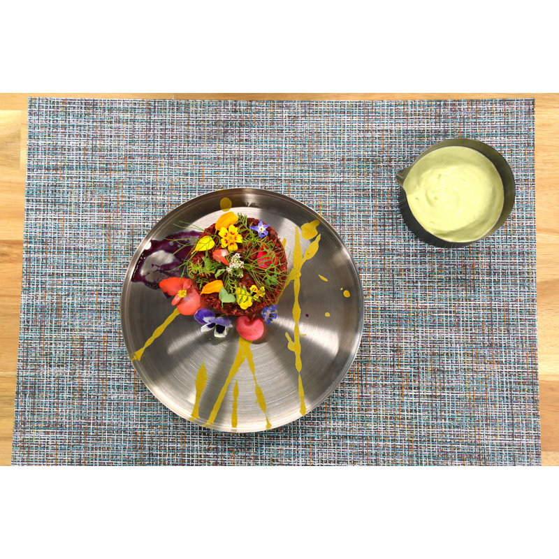 Front Of The House Canvas 12" Brushed Dinner Plate | Wayfair