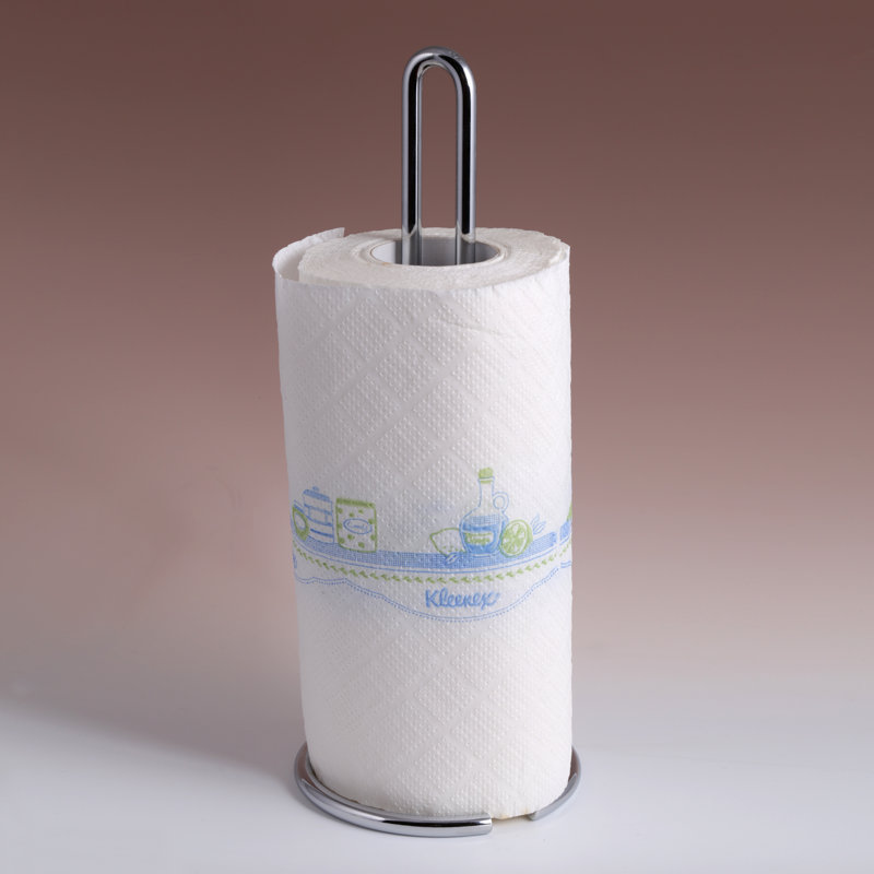 Creative Home Chrome Works Heavy Duty Metal Paper Towel Holder Kitchen ...