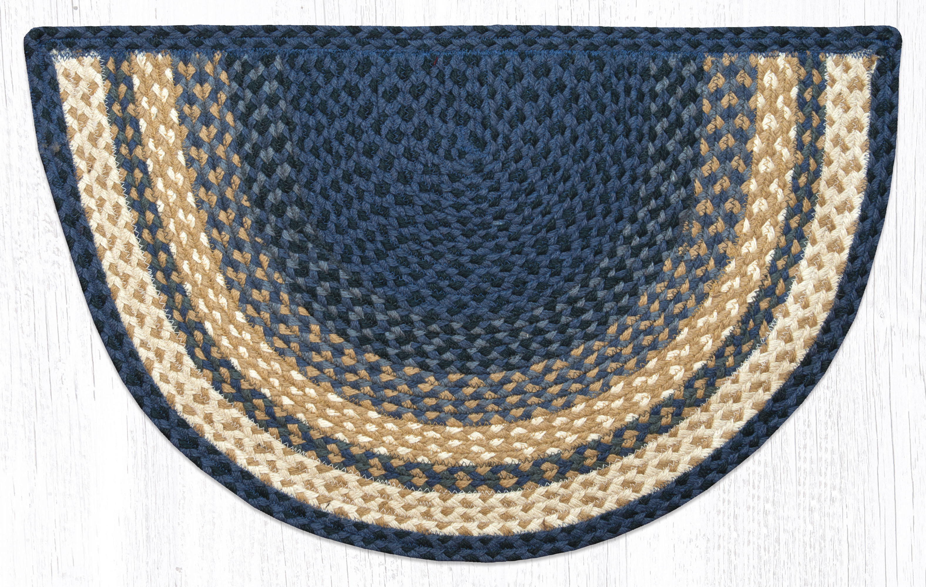 Millwood Pines Felisa Braided Blue Area Rug & Reviews | Wayfair