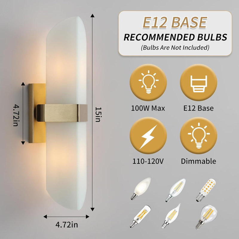 Wrought Studio™ Wall Sconces Set Of Two,hardwired Wall Lamp, Kitchen ...