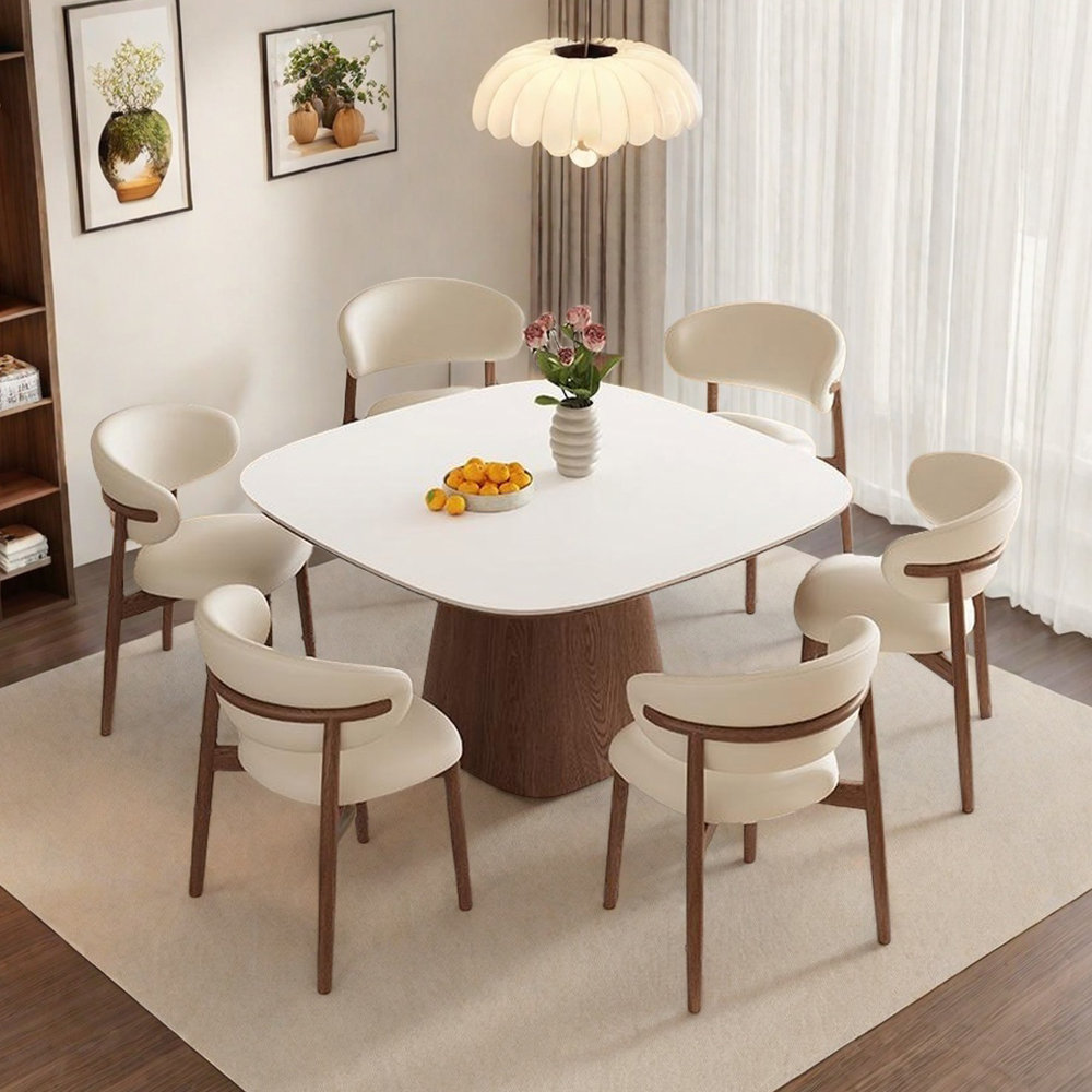 Elamer Modern simple family dining table set | Wayfair