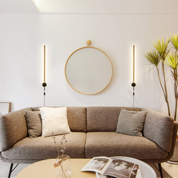 Brayden Studio® Harrower LED Lights Plug-in Wall Sconces Lighting ...