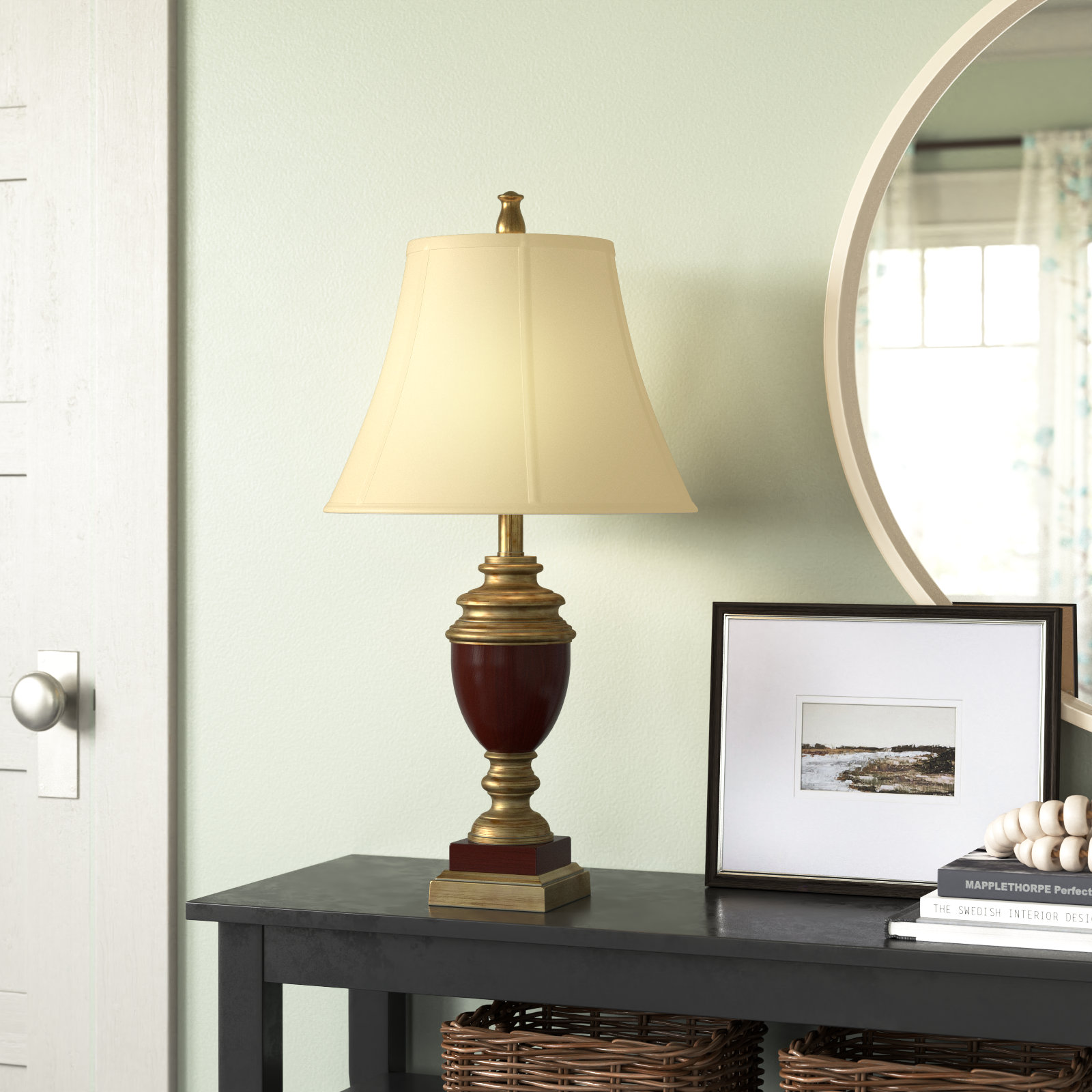 Andover Mills Parham 28.5" Bronze Gamet/Gold Table Lamp & Reviews ...