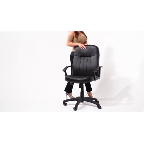 Symple Stuff Susanne Vinyl Executive Chair & Reviews | Wayfair