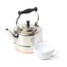 BonJour Tea Stainless Steel and Copper-Base Gooseneck Teakettle, 2 ...