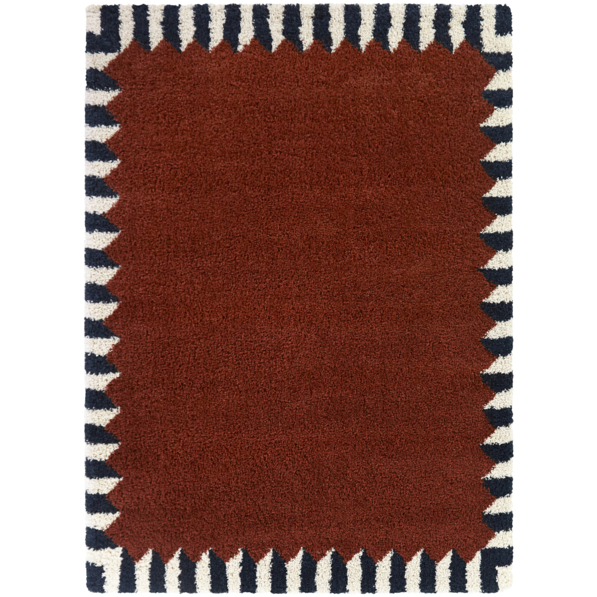 AllModern Charter Area Rug in Rust Red/Black/White & Reviews - Wayfair ...