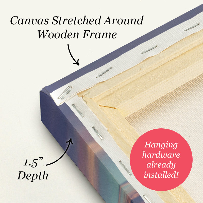 Wade Logan® 'Blue Lagoon' Graphic Art Print on Canvas & Reviews | Wayfair