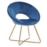 Blue Velvet Accent Chairs You'll Love | Wayfair
