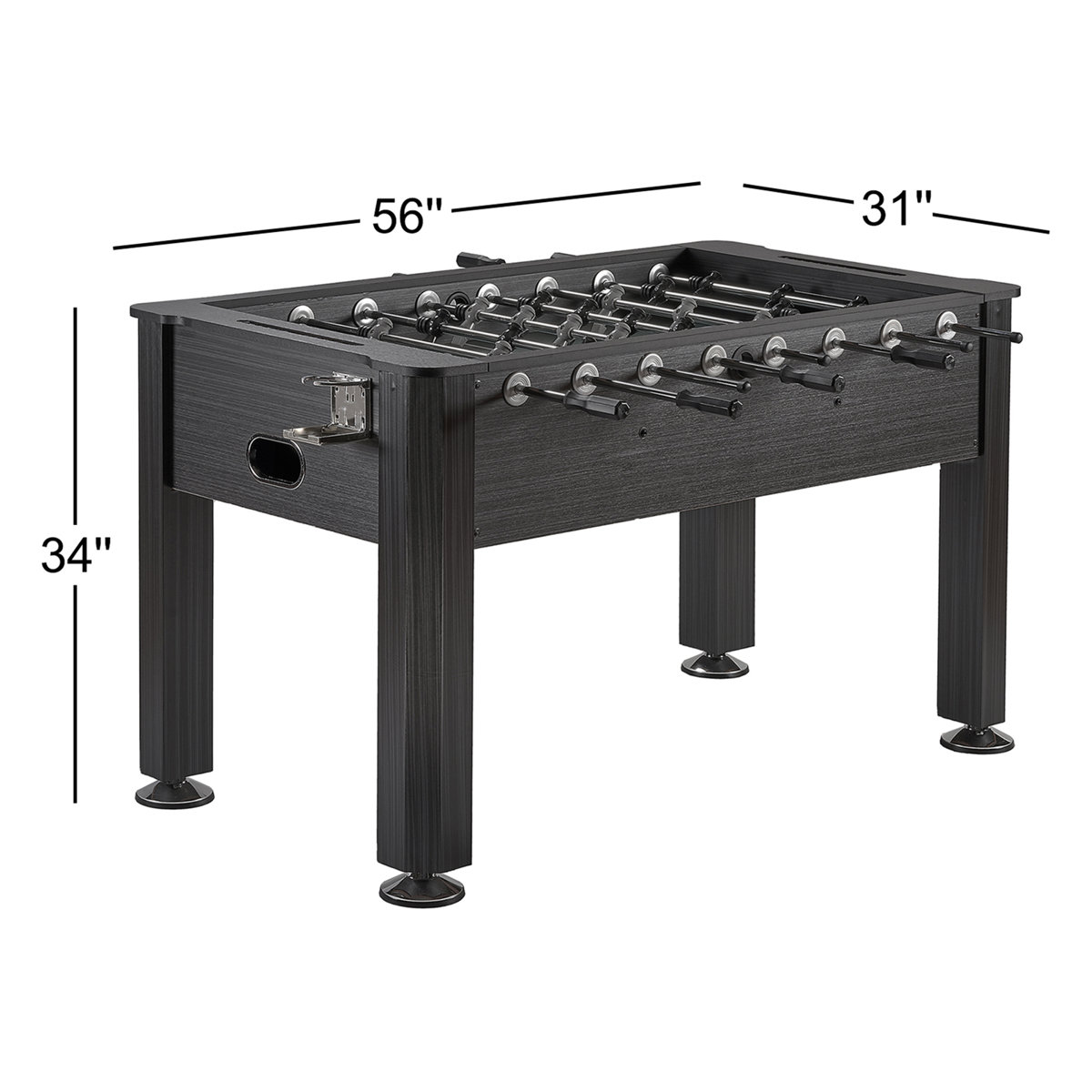 Sport Squad 56” Foosball Table - Adult Size Soccer Table - MDF Wood ...