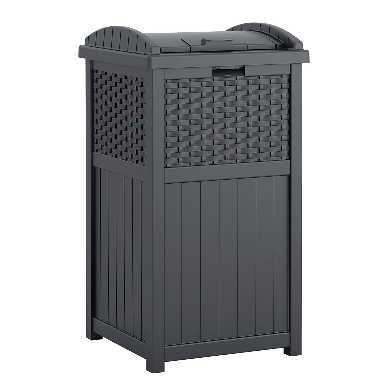 Hoomic Plastic Touch Top Trash Can - 33 Gallons | Wayfair