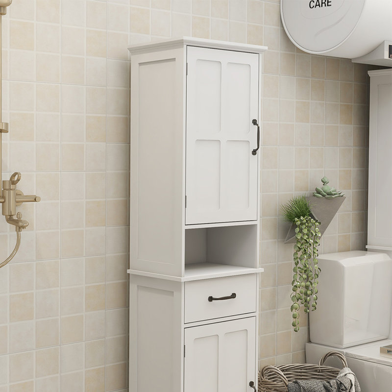 Red Barrel Studio® Miz Bathroom Cabinet, Storage Cabinet for Small ...