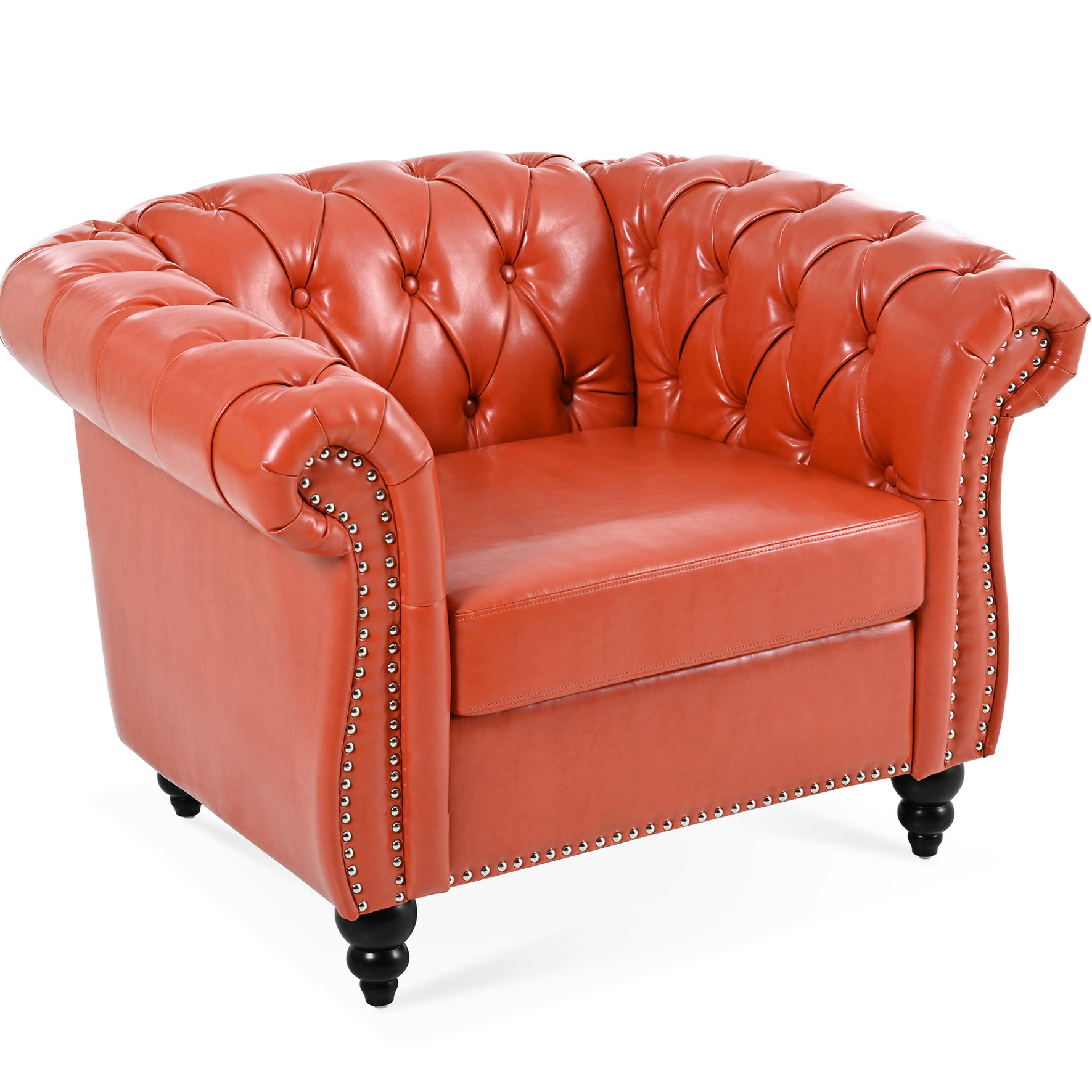 Hokku Designs Living Room One Seater , Soft Pu Leather Fabric ...