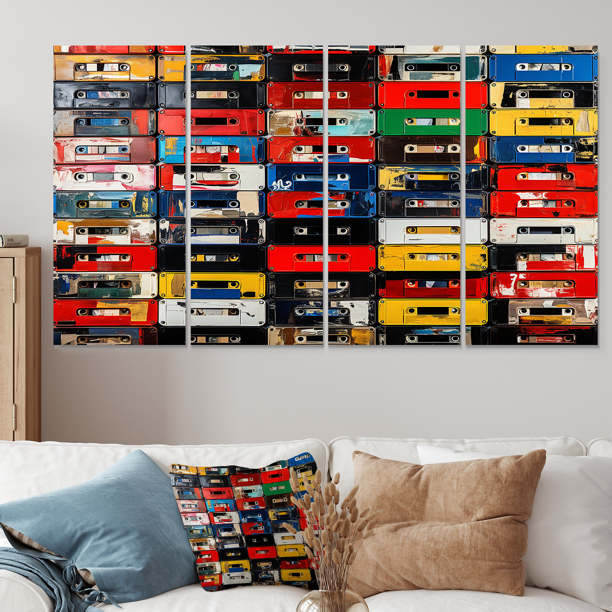 Trent Austin Design® Colorful Pop Art Melodic Tapes V - Cassette Tapes ...