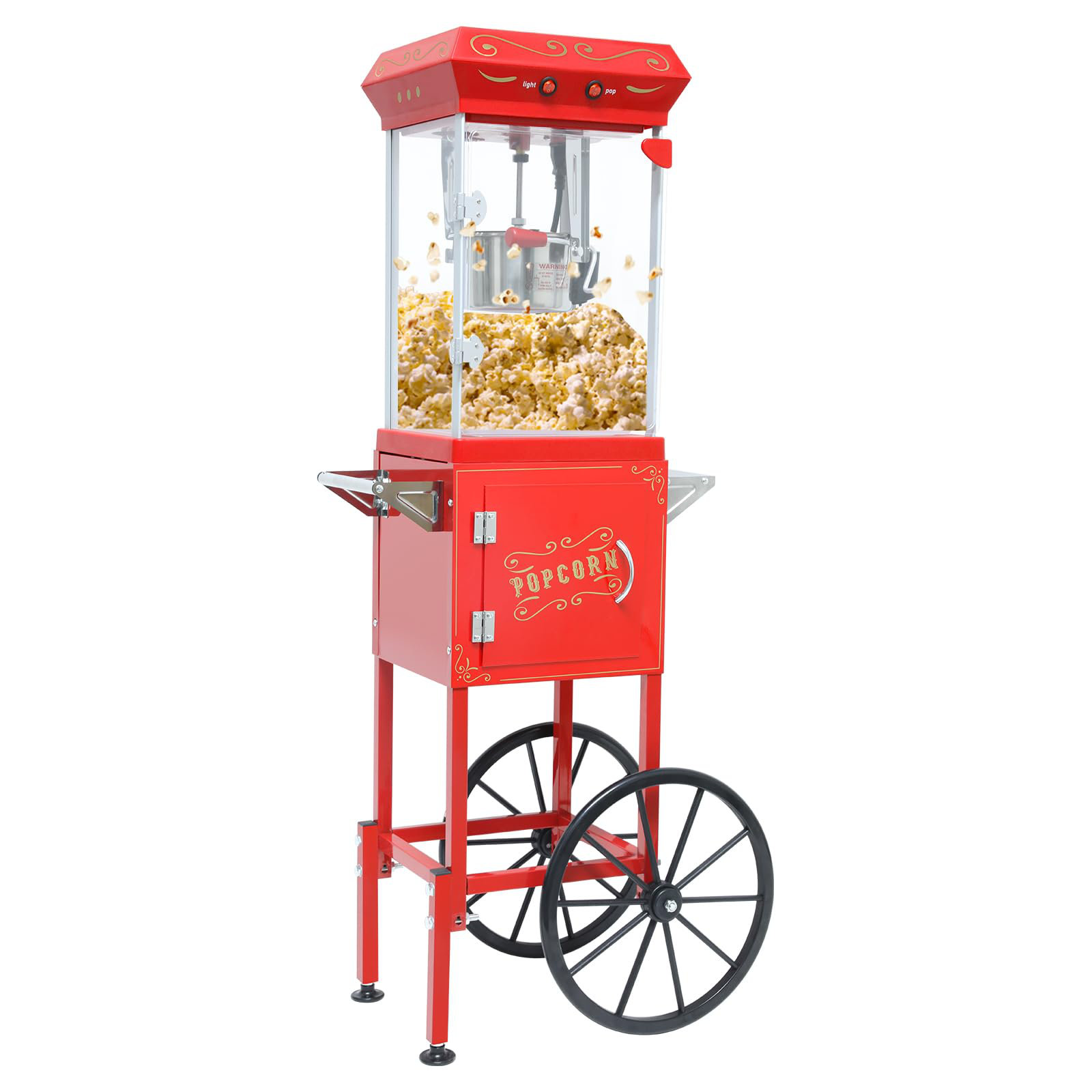 Garwarm Vintage 6 Oz. Popcorn Machine With Cart | Wayfair