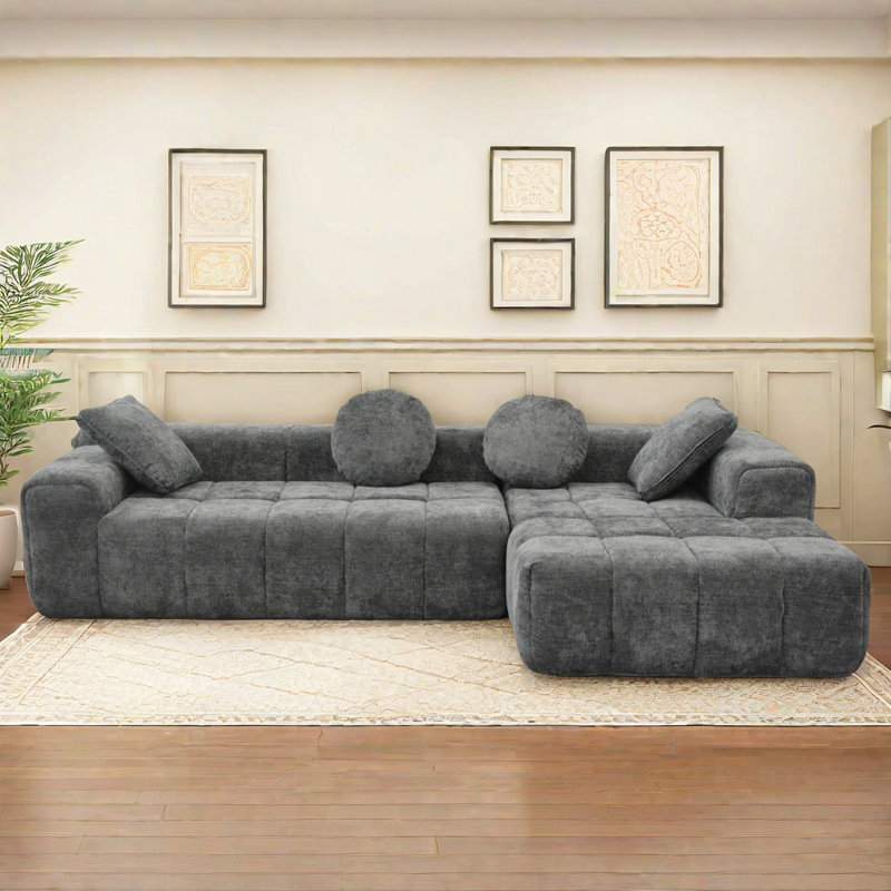 Latitude Run® Modern L-Shaped Lounge Sofa | Wayfair