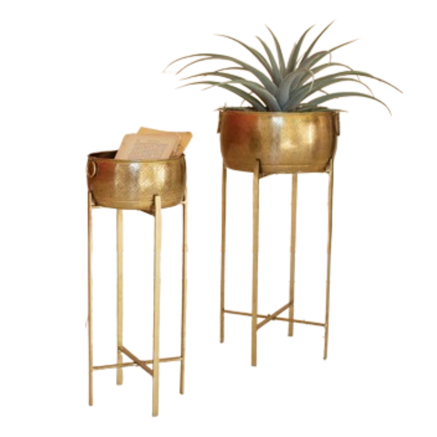Mercer41 2-Piece Metal Cachepot Set | Wayfair