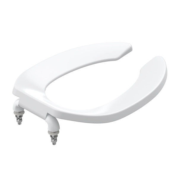 ZACOO Commercial Heavy Duty Open Front Toilet Seat Without Cover Will ...