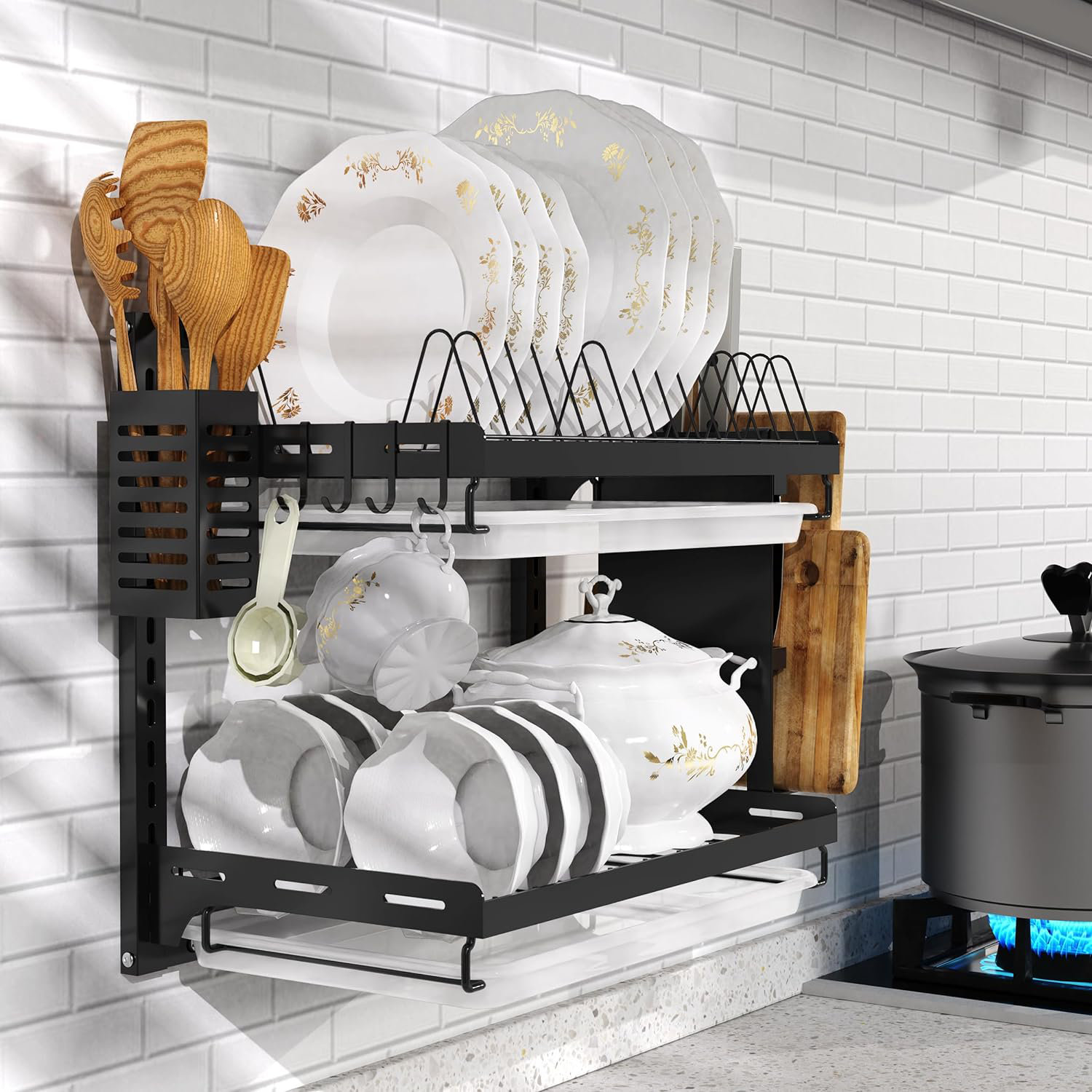 Turopi Stainless Steel 2 Tier Dish Rack | Wayfair