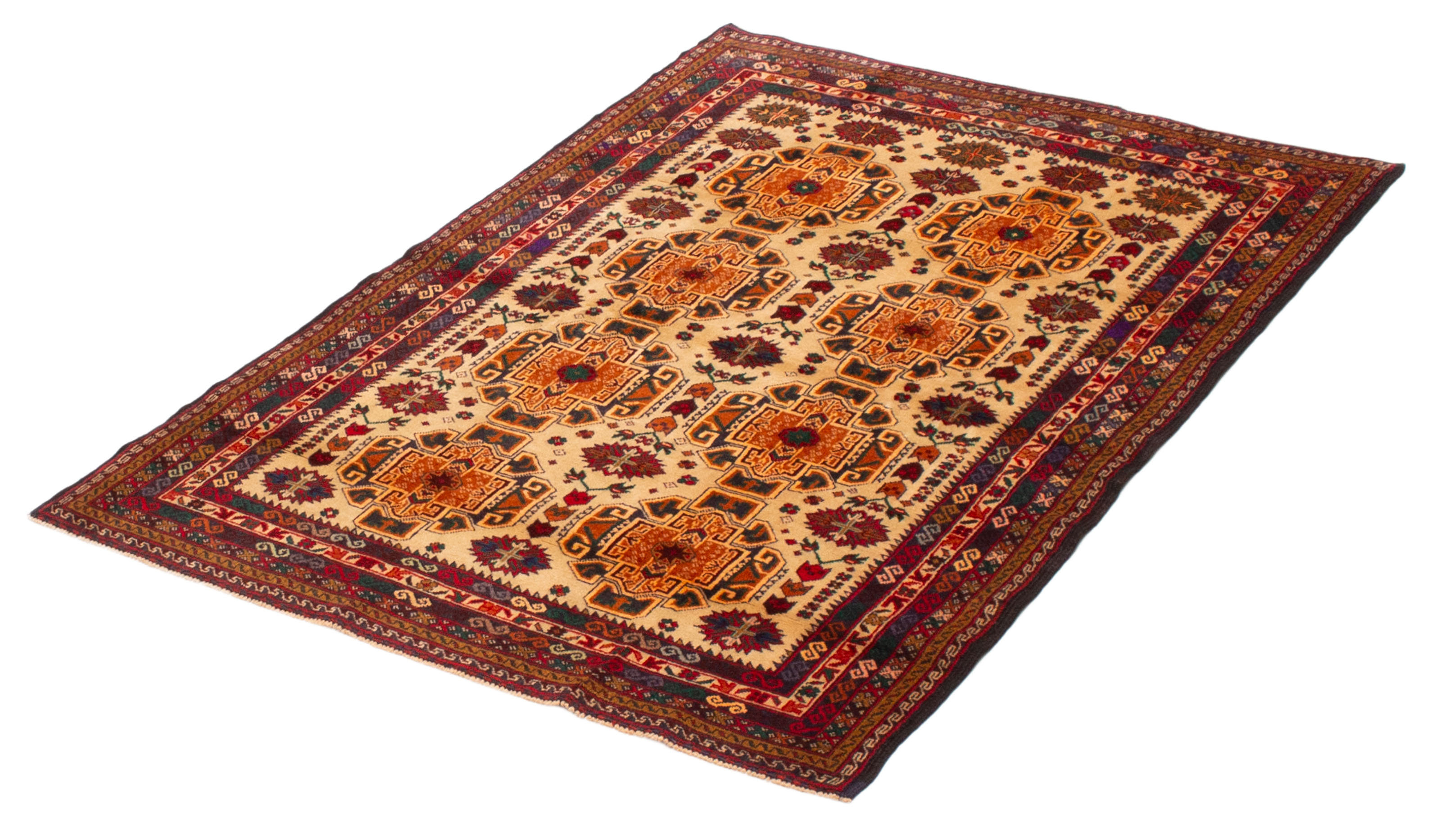 Bungalow Rose One-of-a-Kind Rectangle 4'0" X 5'4" New Age Wool Area Rug ...