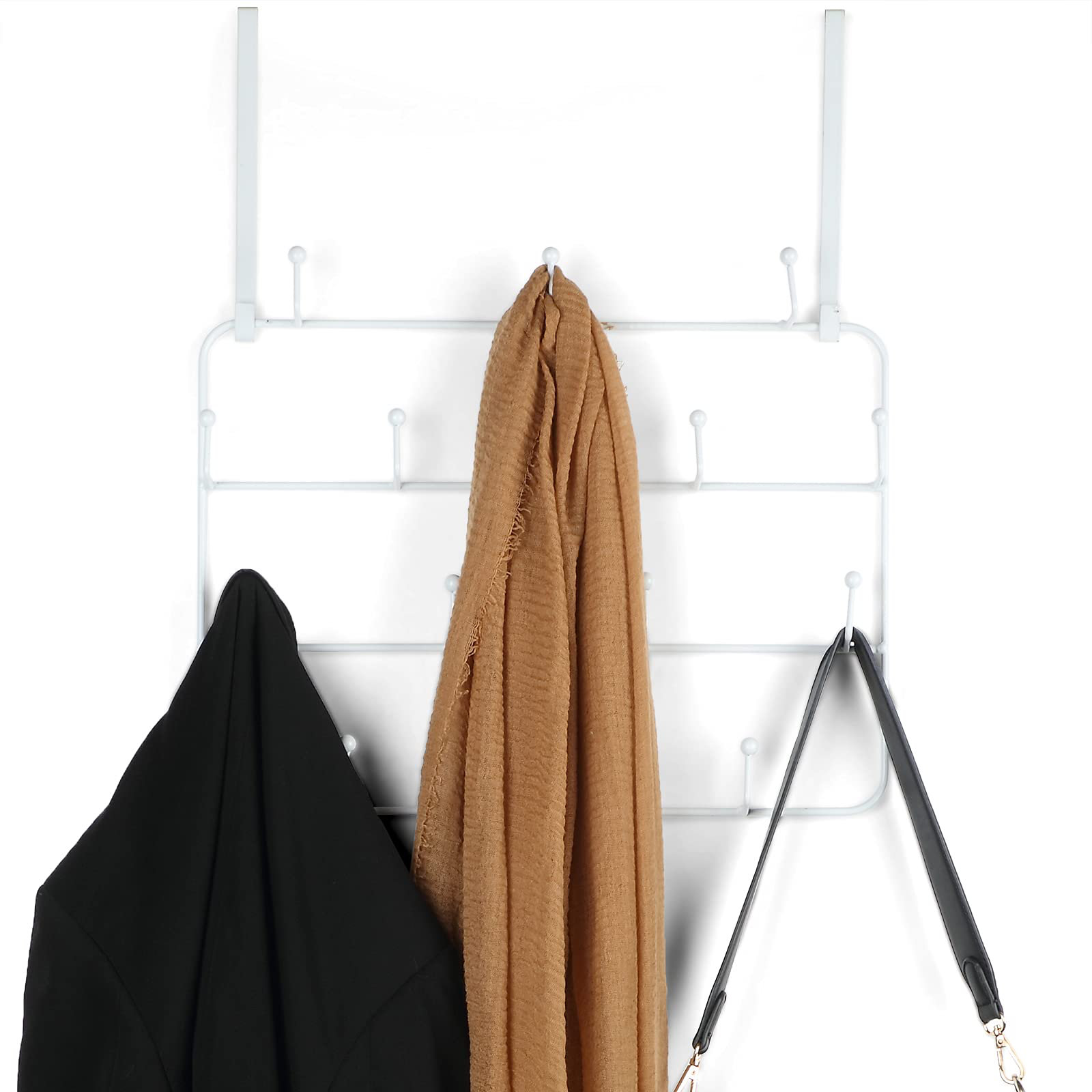 Rebrilliant Over The Door Hooks Hanger Rack Multi Use Metal Over The ...