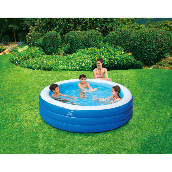 Blue Wave Products Inflatable 7.5-ft x 22-in Deep Round Family Pool ...
