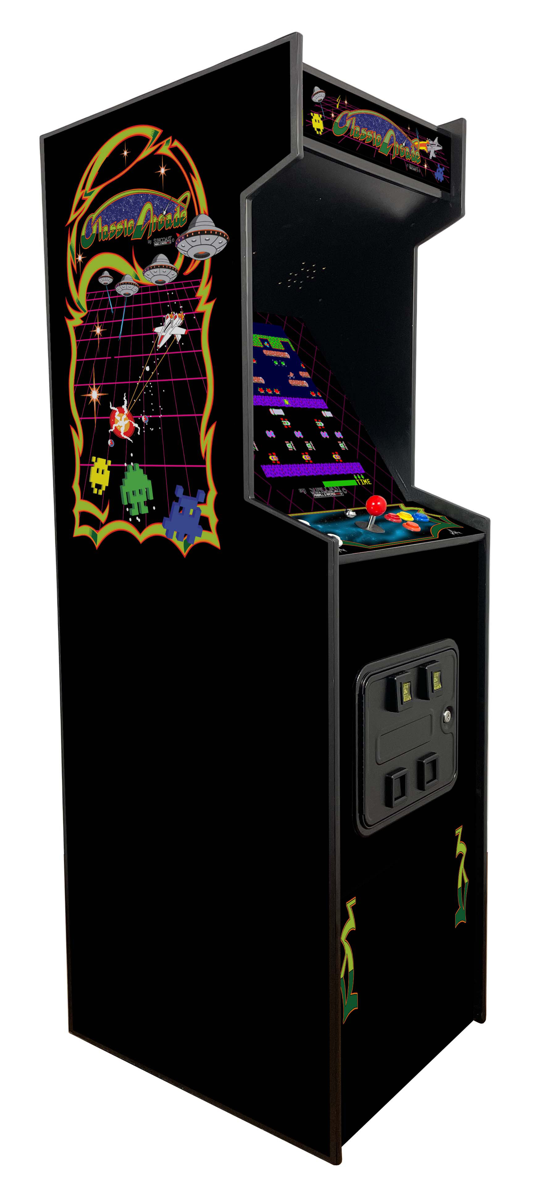 Suncoast Arcade Full Size Arcade Machine with 19" Monitor and 60 Retro ...