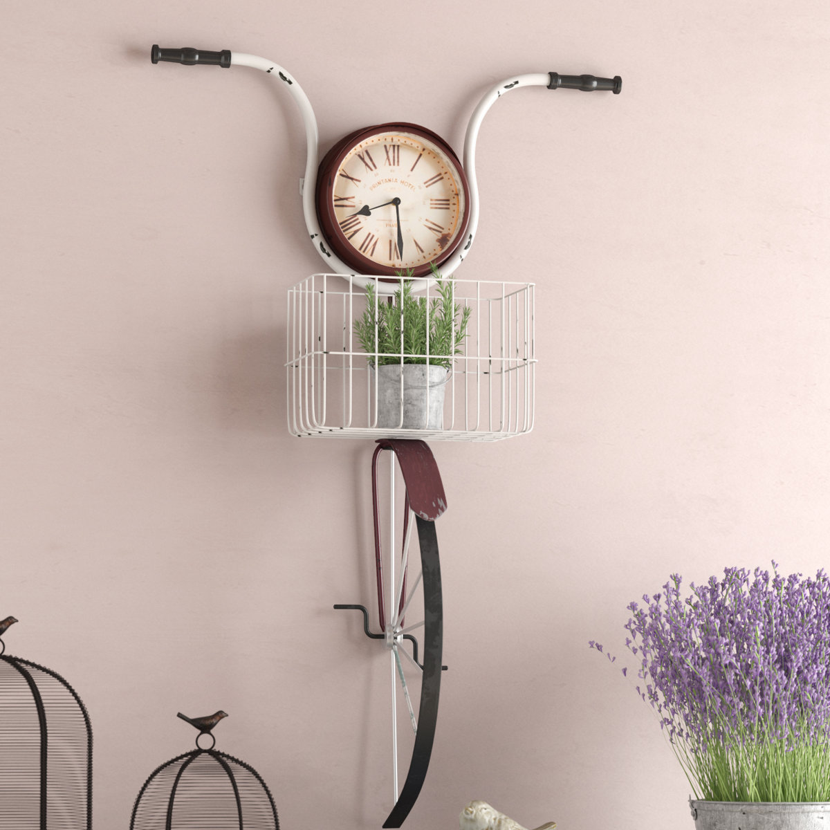 August Grove® Oversized Andrewson Bicycle Wall Clock & Reviews | Wayfair