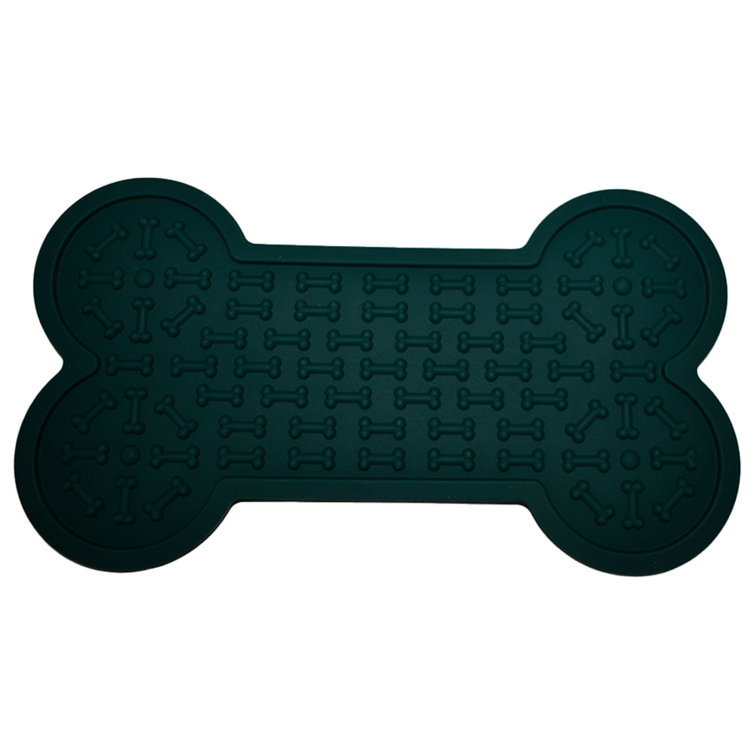 Happy Pet Silicone Pet Lick Mat Bone Large Green or Blue | Wayfair.co.uk