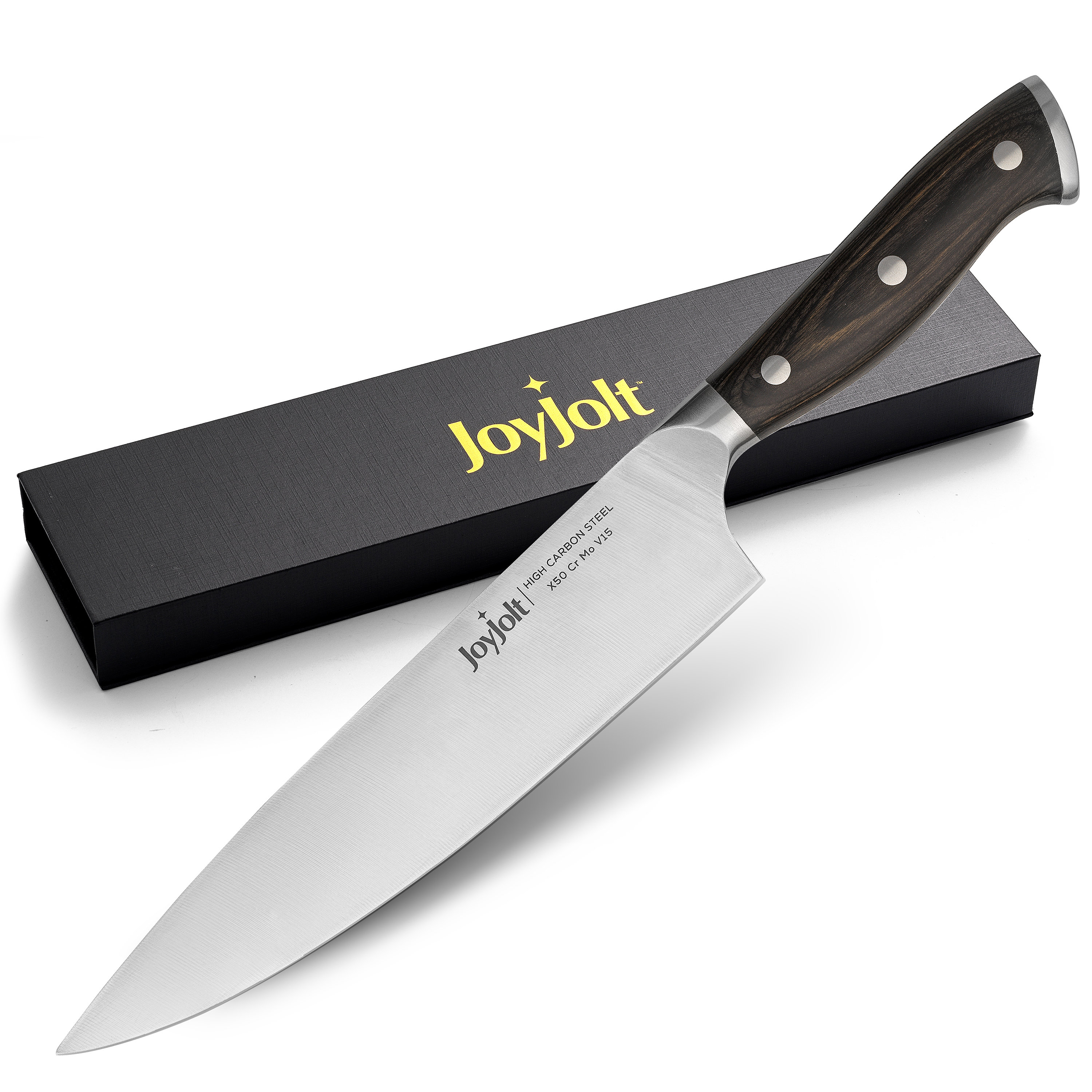 Joyjolt 8-In Chef Knife High Carbon Steel Kitchen Knife & Reviews | Wayfair