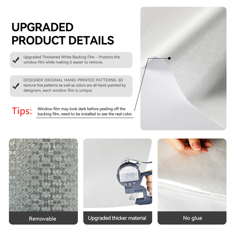 Lark Manor™ Glassy Petals Design Glass Accent Window Film - Wayfair Canada