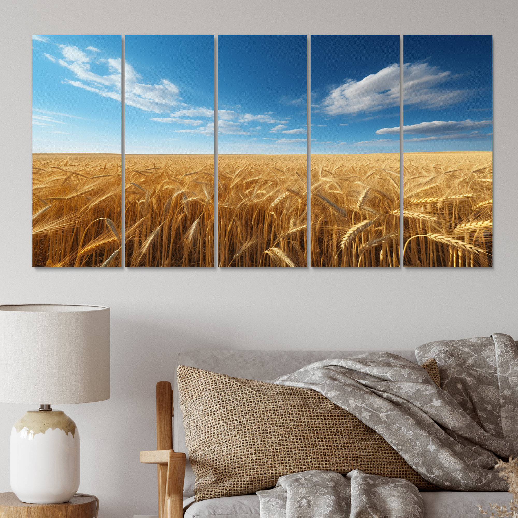 Design Art 5 Canada Prairie Dreams Wall Decor Set Metal | Wayfair