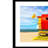 Highland Dunes Red Lifeguard Stand - Picture Frame Photograph | Wayfair