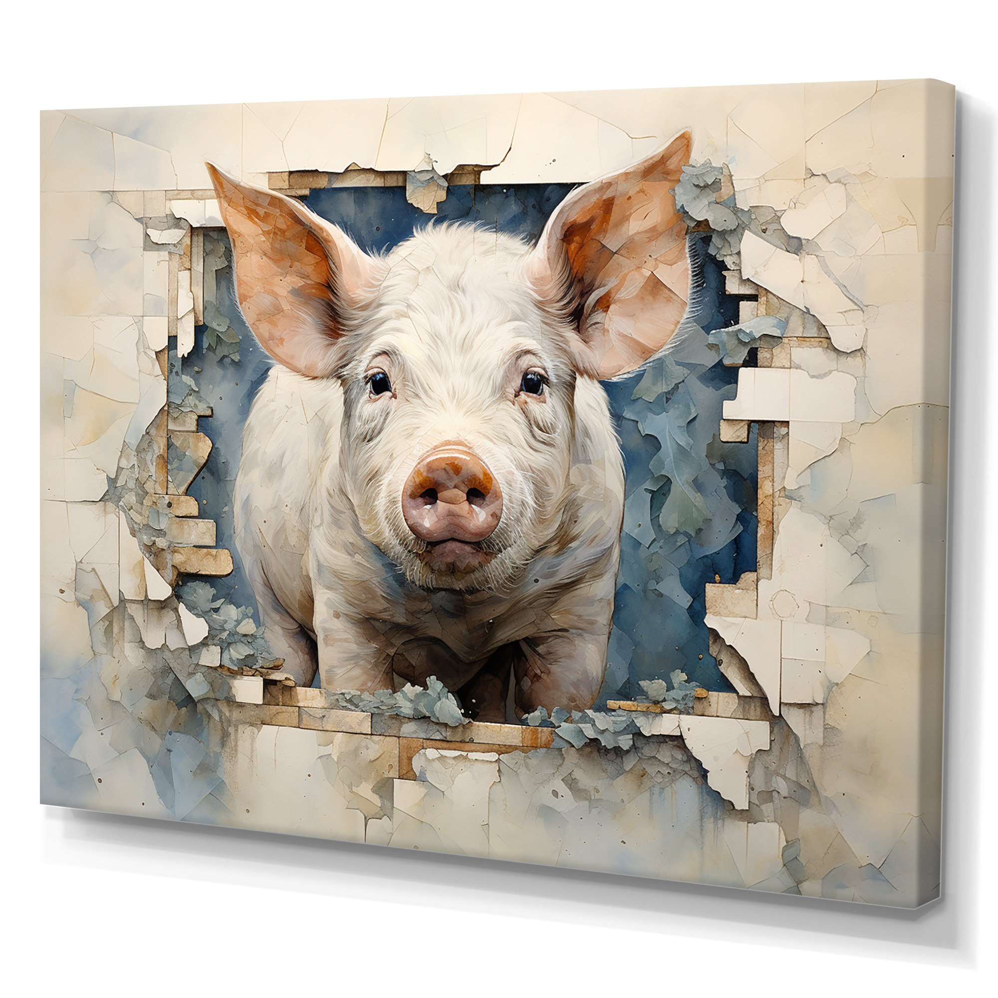 August Grove The Art Of Pigs I - Pig Animal Wall Decor - Wayfair Canada