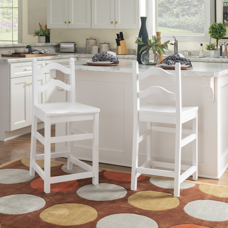 Winston Porter Dowl Solid Wood Counter Stool | Wayfair