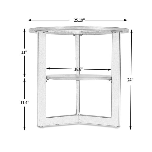 17 Stories Solid Wood 3 Legs End Table & Reviews | Wayfair