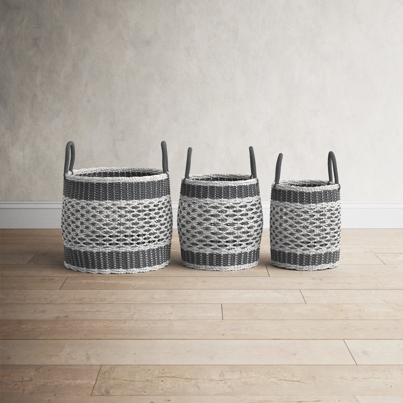 Birch Lane™ 3 Piece Plastic Basket Set & Reviews | Wayfair