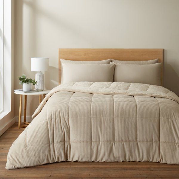 Catherine Lansfield Cosy Cord Coverless Comforter Duvet & Reviews ...