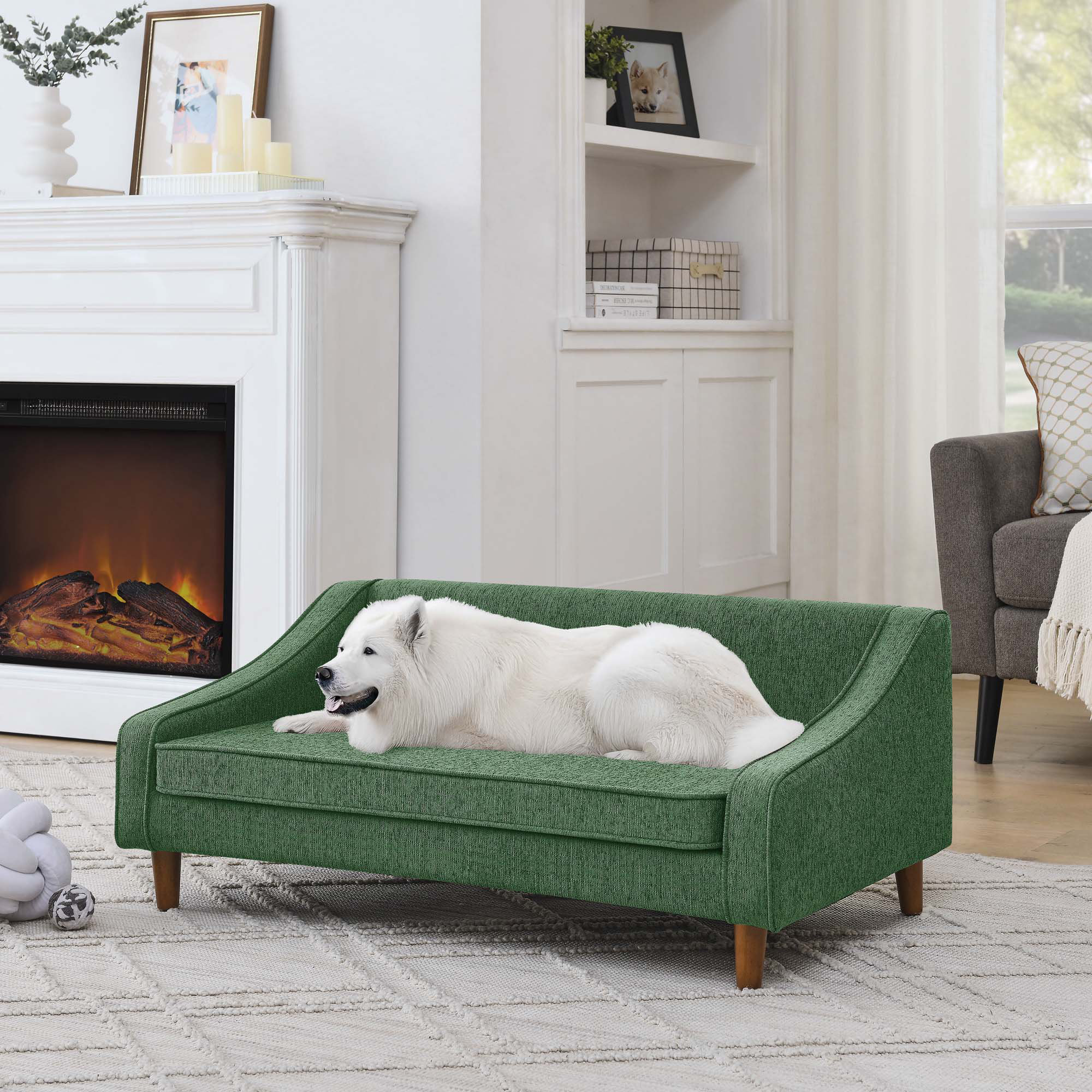 Archie & Oscar™ Rectangular Dog Pet Bed,Dog Sofa Bed | Wayfair